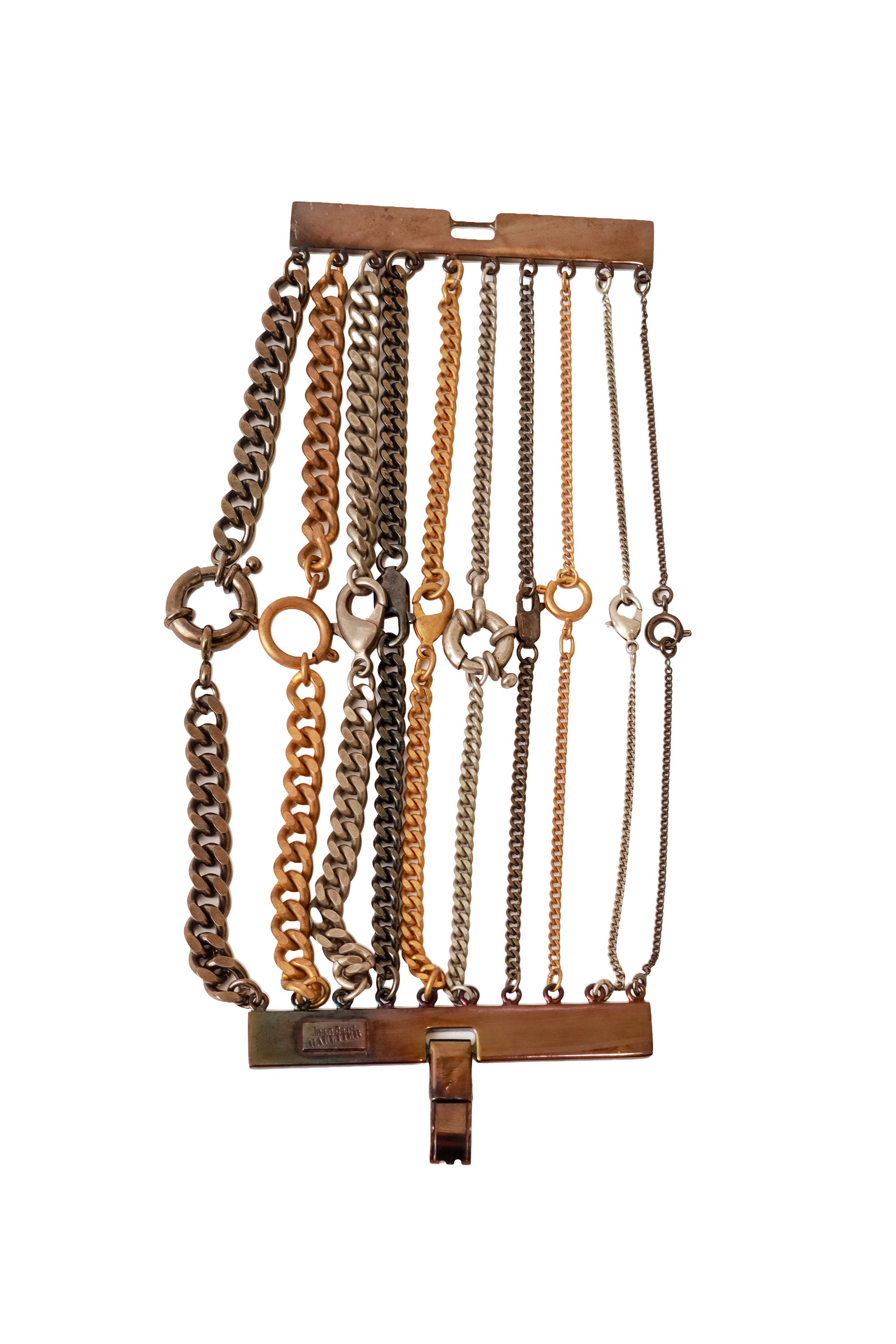 Vintage Jean Paul Gaultier Industrial Multi-Chain Clasp Bracelet – Recess